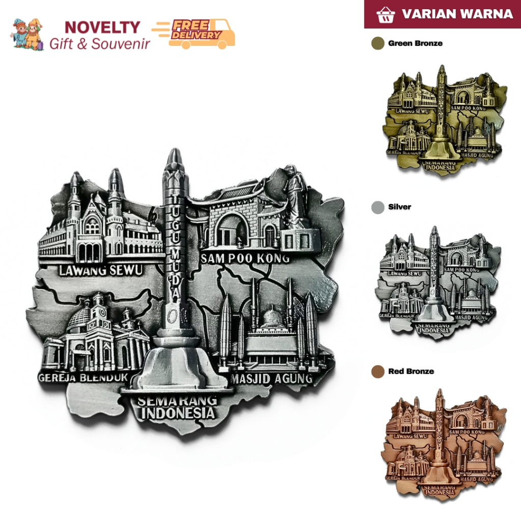 Semarang refrigerator magnet Souvenir from Central Java, Indonesia ...