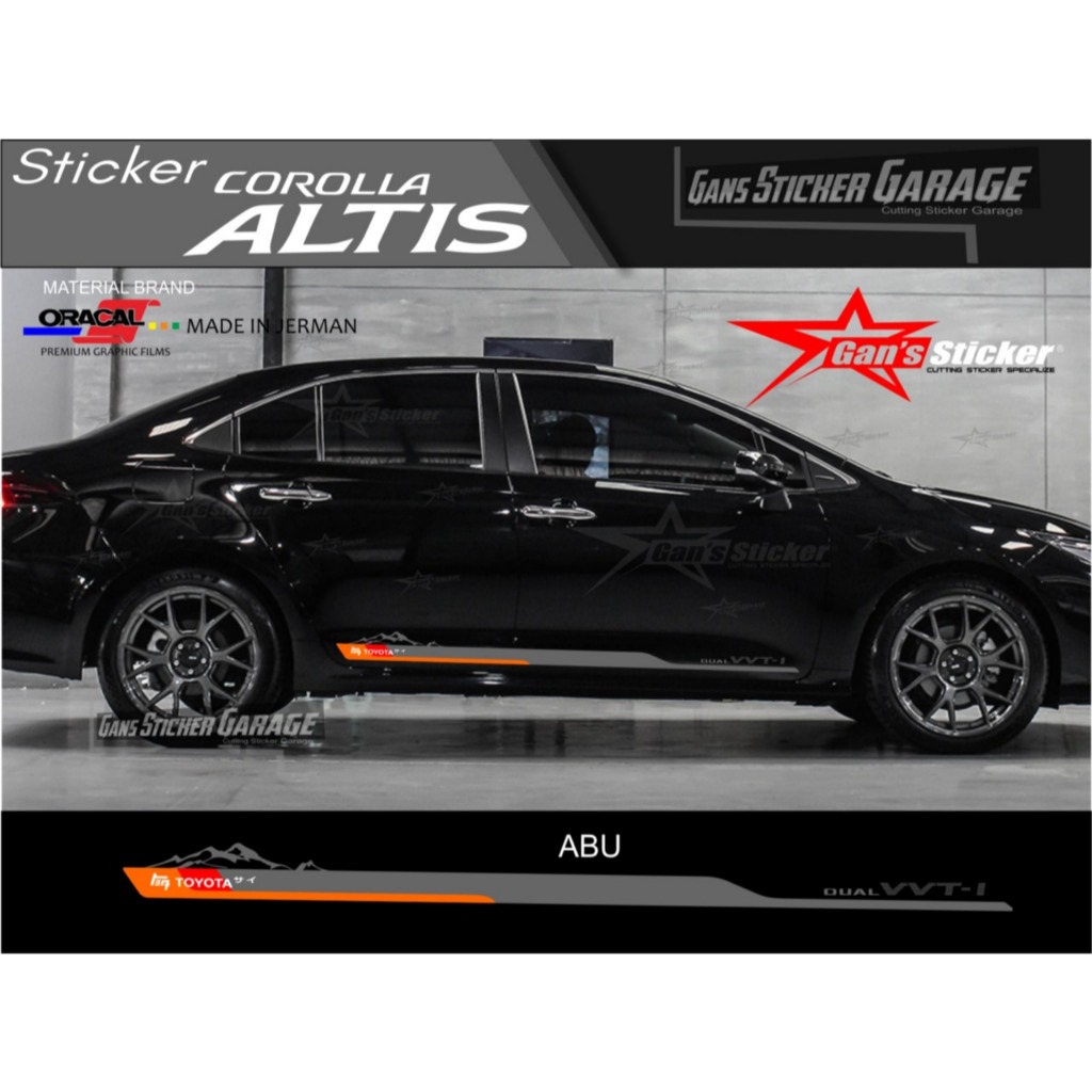 Toyota COROLLA ALTIS STICKER TOYOTA COROLLA ALTIS ACCESSORIES | Shopee ...