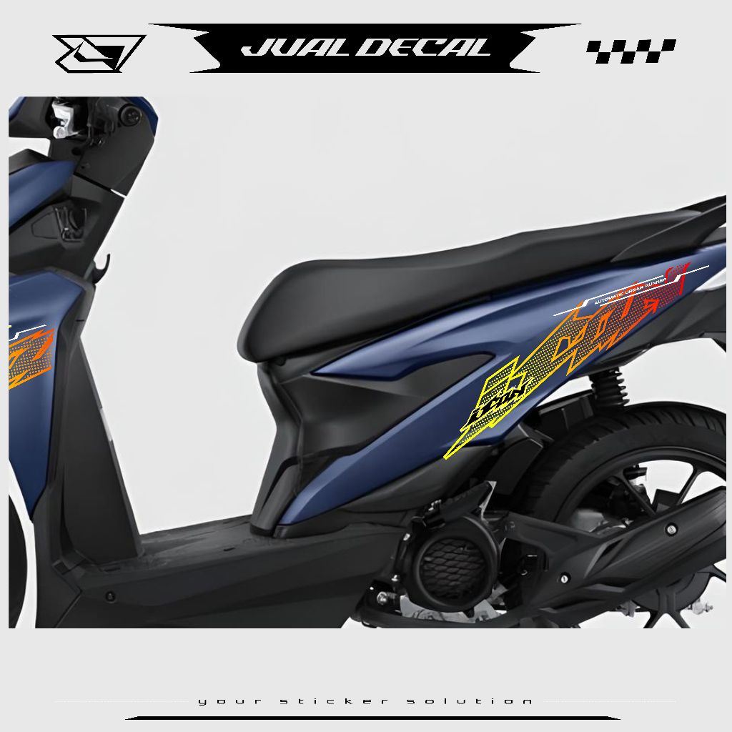PUTIH Striping ALL NEW BeAT 2024 - 2025 ICON Honda BeAT Street Sticker ...