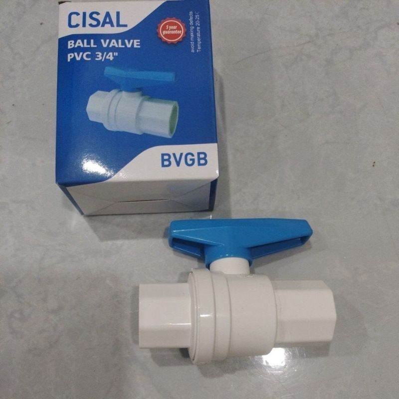 Cisal Ball Valve PVC 3/4" Taiwan / Ball Valve PVC CISAL 3/4" Taiwan ...