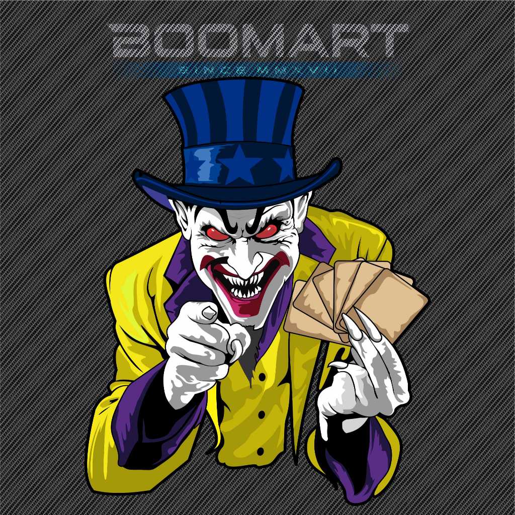 Sticker A4 CHARACTER JOKER CARD | Shopee Malaysia