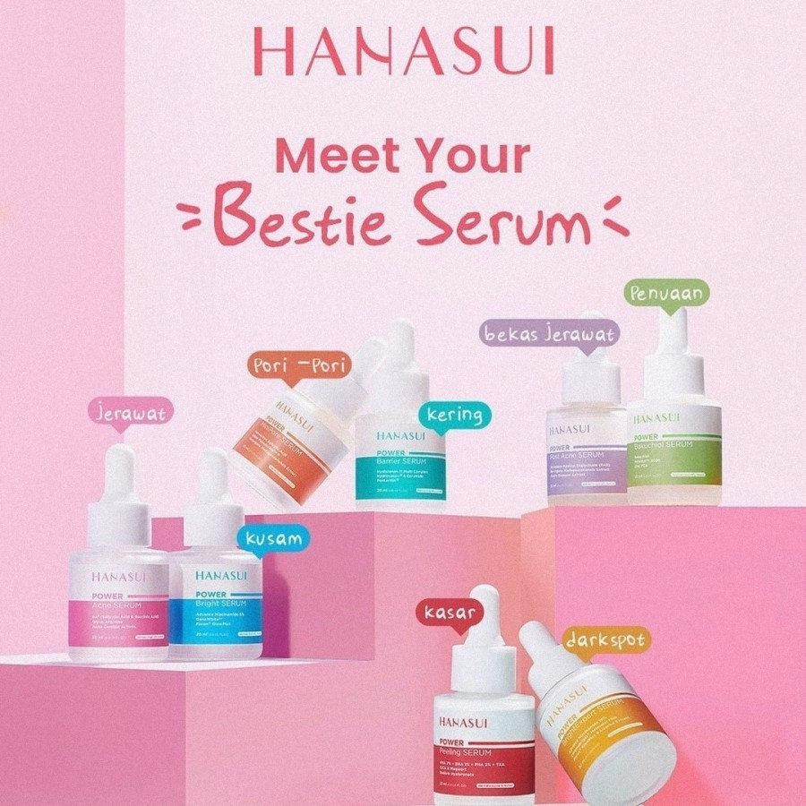 HANASUI NEW POWER SERUM 20ML/SUPER POWER SERUM I FACE SERUM I BPOM ...