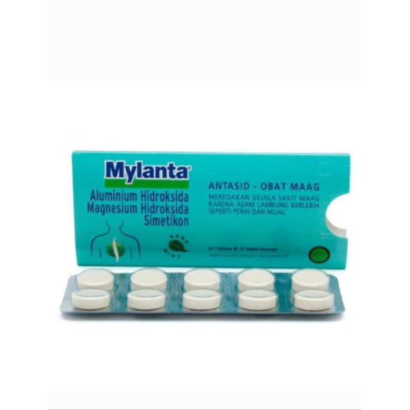 Mylanta chewable tablets ulcer medicine 1 strip (10 tablets) | Shopee ...