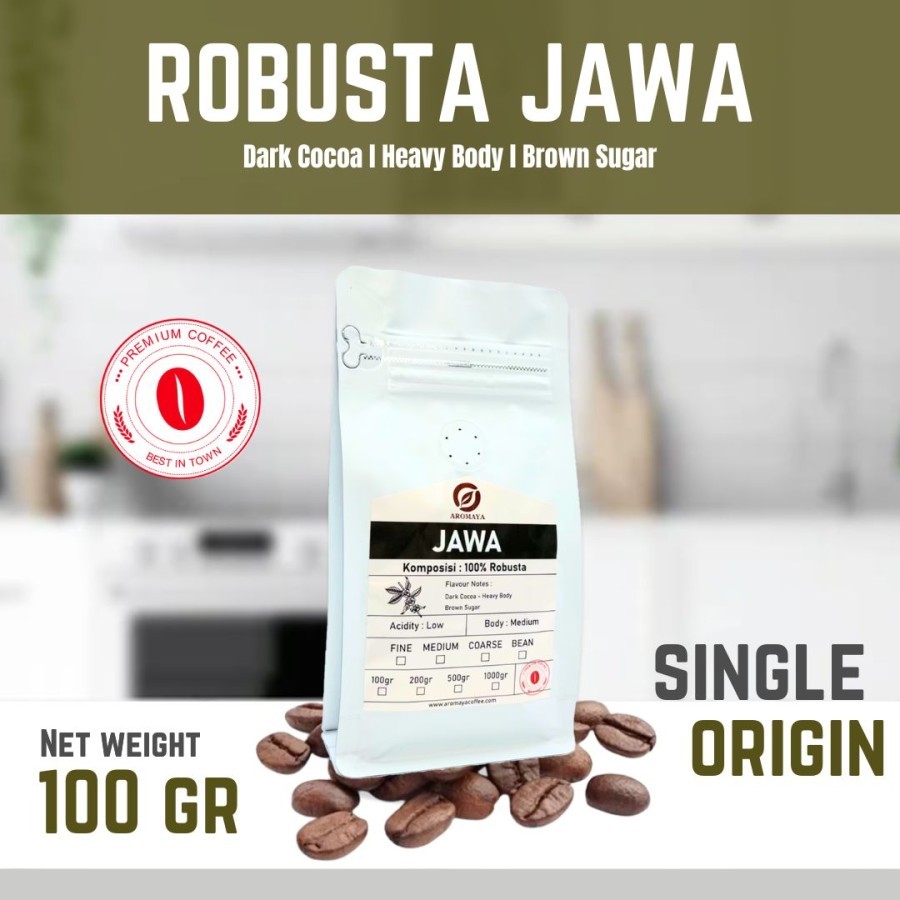 Aromaya Javanese Robusta Coffee Robusta Coffee 100 grams | Shopee Malaysia