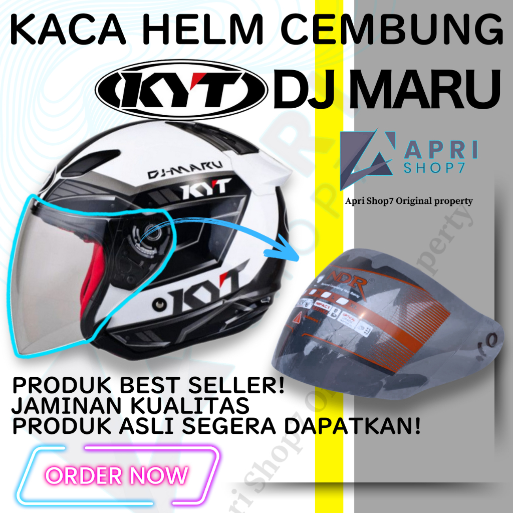 KYT DJ MARU Helmet Visor CONVEX venom open Dj Maru Helmet 2 | Shopee ...