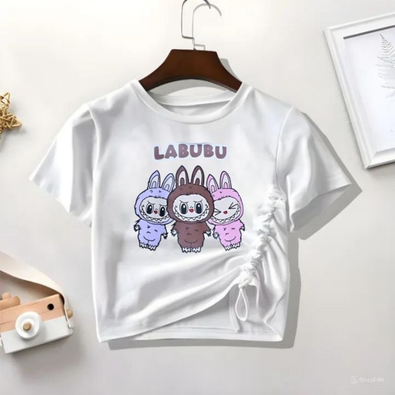 KATUN Labubu crop top for children aged 1 2 3 4 5 6 7 8 years cotton ...