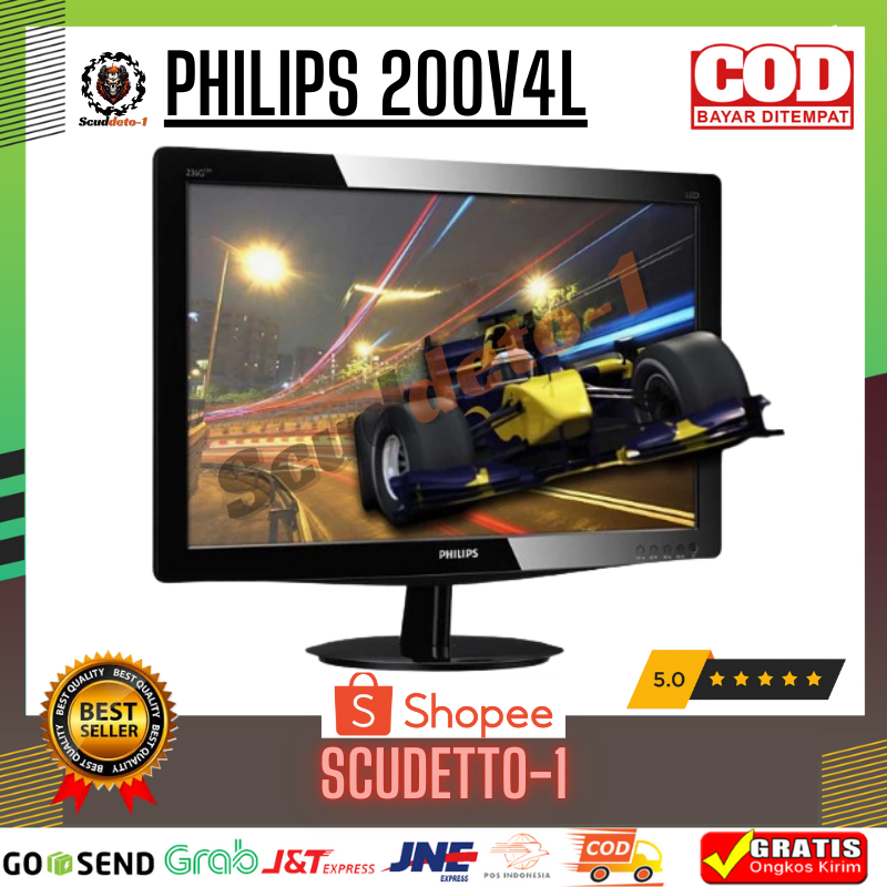 Philips CCTV STB Computer Monitor LED 20 inch wide 200V4L | Shopee Malaysia