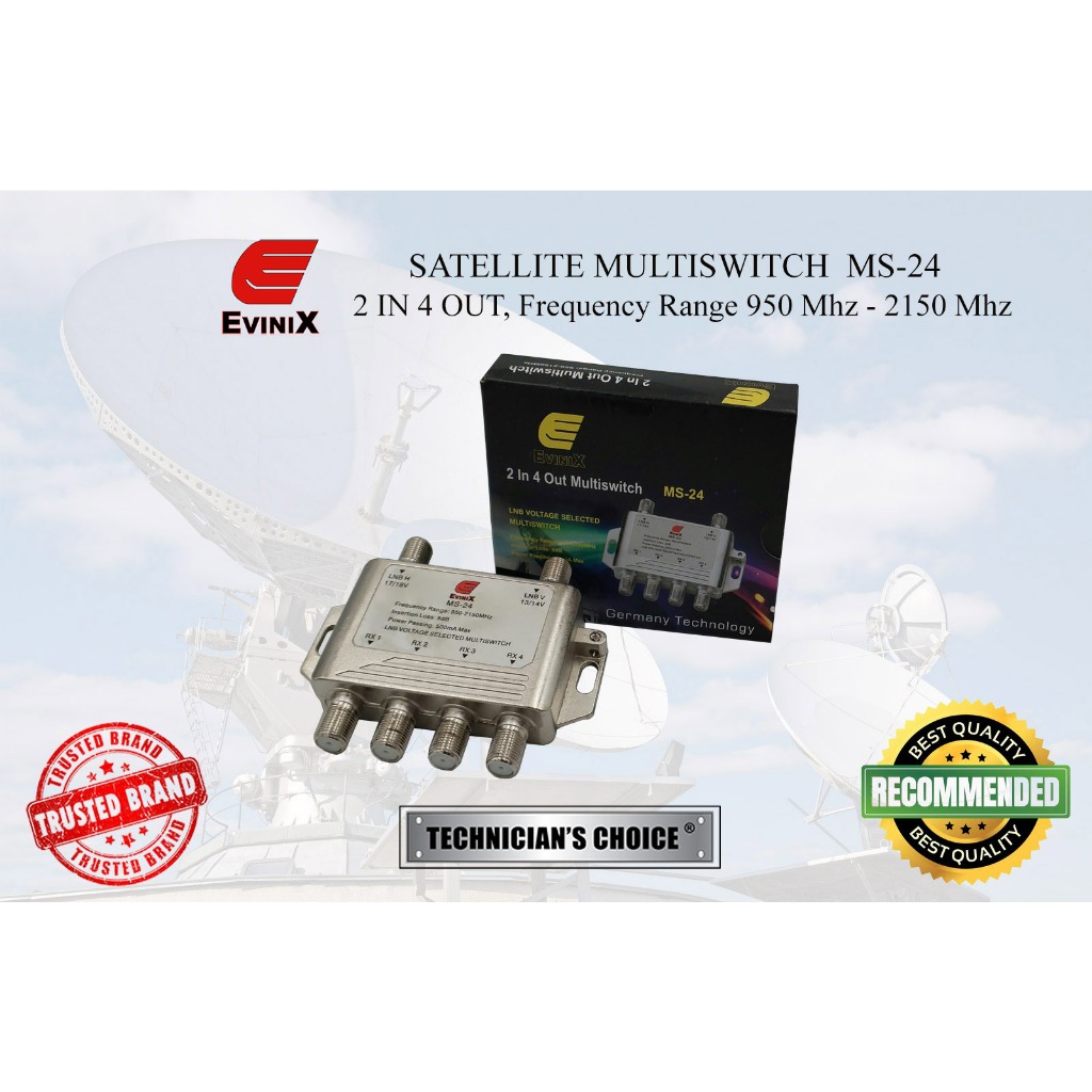 Multiswitch Parabola Evinix MS 2X4 for 2 In 4 Out | Shopee Malaysia