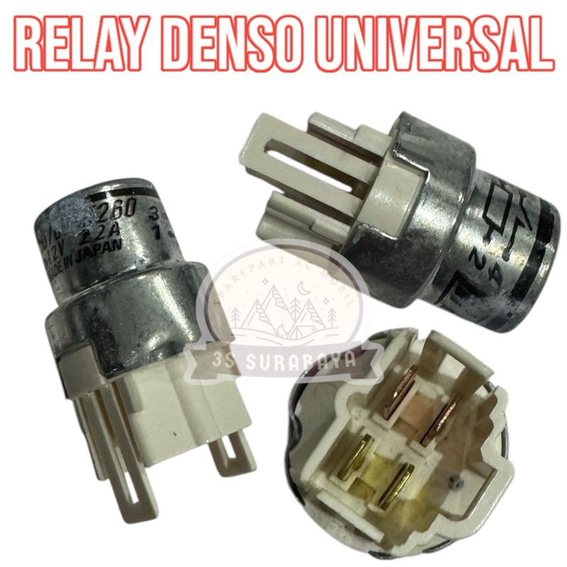 Denso relay 4 12 volt 22A round relay ORIGINAL DENSO Plug Universal ...