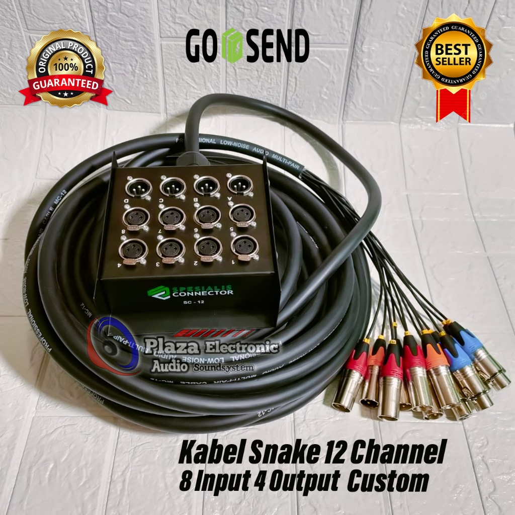 Snake Cable Contents 12 Channel Complete + Stage Box STX 8 Inputs 4 ...