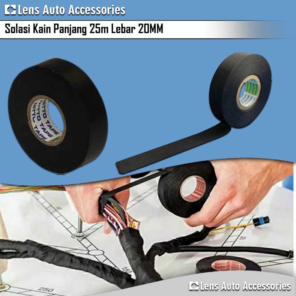 Isolation TAPE ELECTRICAL CABLE FABRIC MOTORCYCLE CABLES CAR ADHESIVE ...