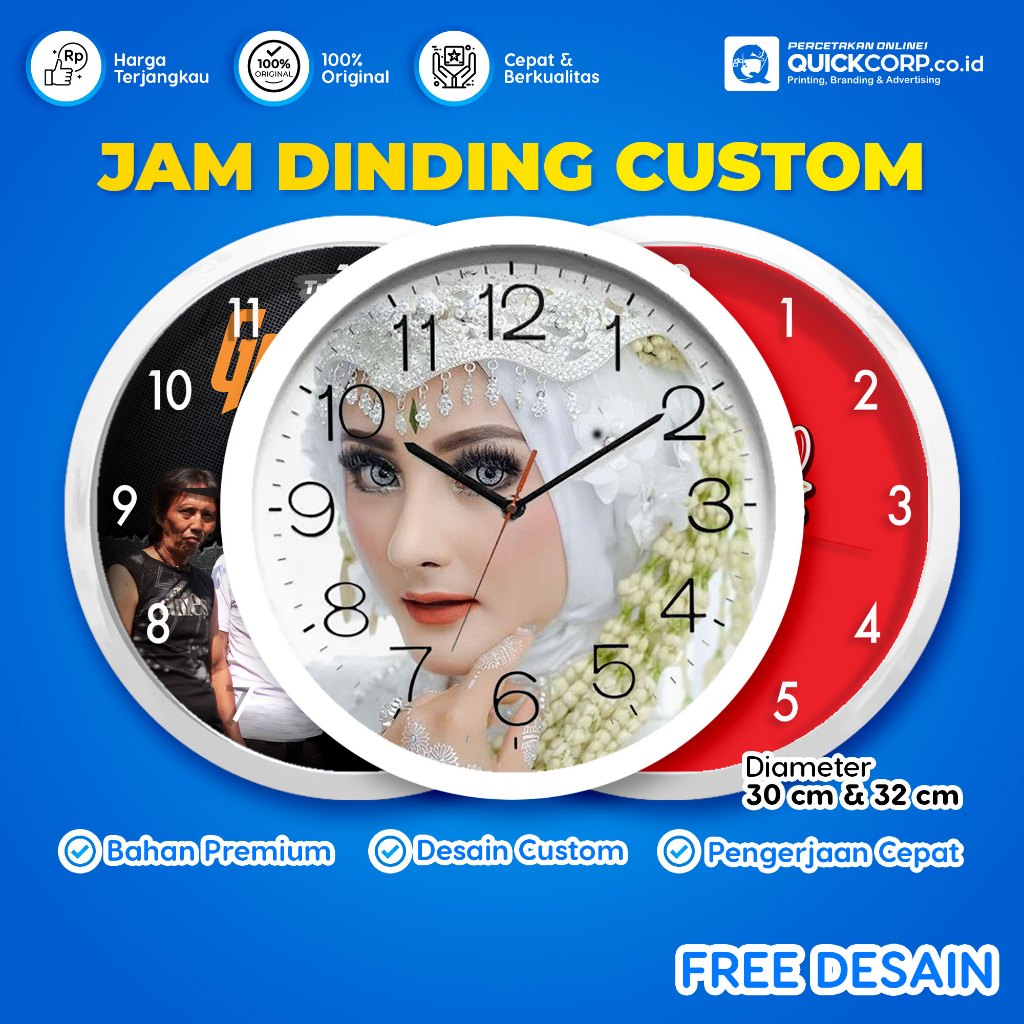 Custom Wall Clocks - Can Use Names and Photos/Images - Graduation ...