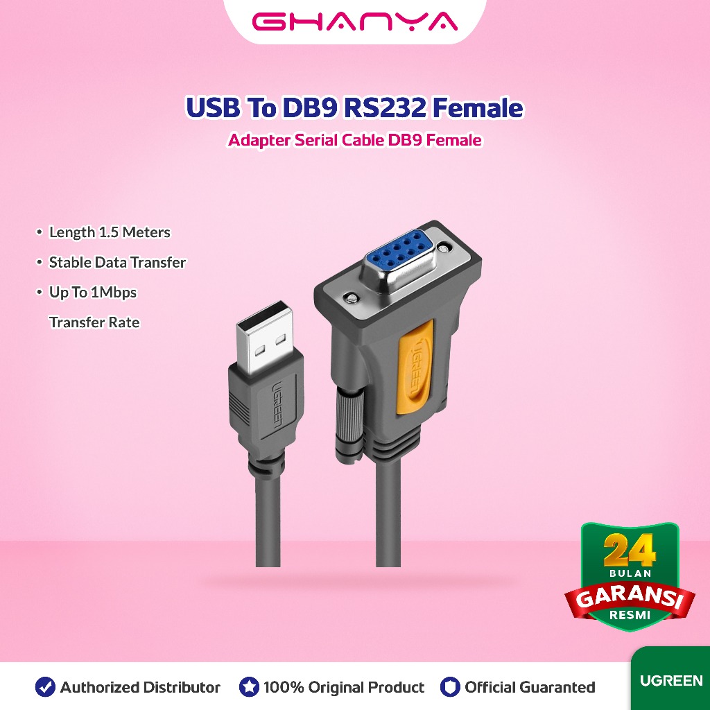 Ugreen USB to RS232 DB9 Serial Converter Adapter RS-232 Female 20201 ...