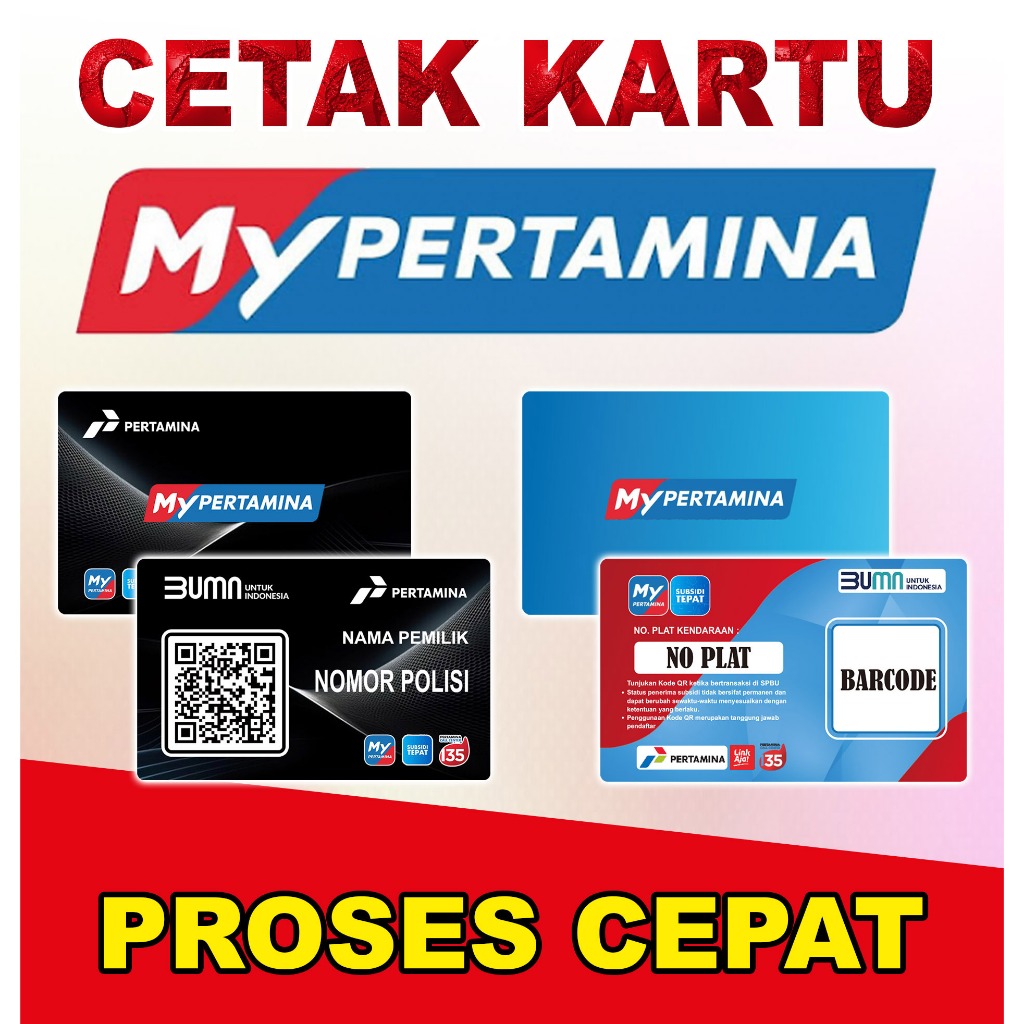 Print My Pertamina Cards Member Cards Student Cards Id Cards Can Use ...