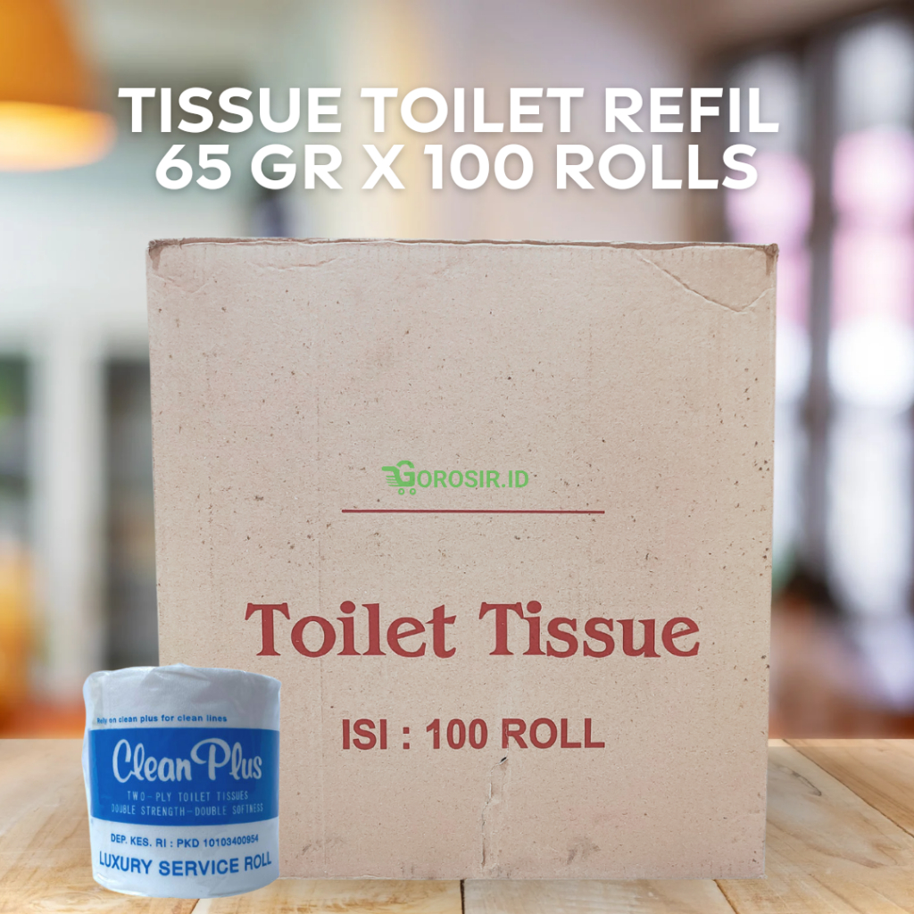 Clean tissue plus toilet refil 65 g 1 carton contains 100 rolls ...