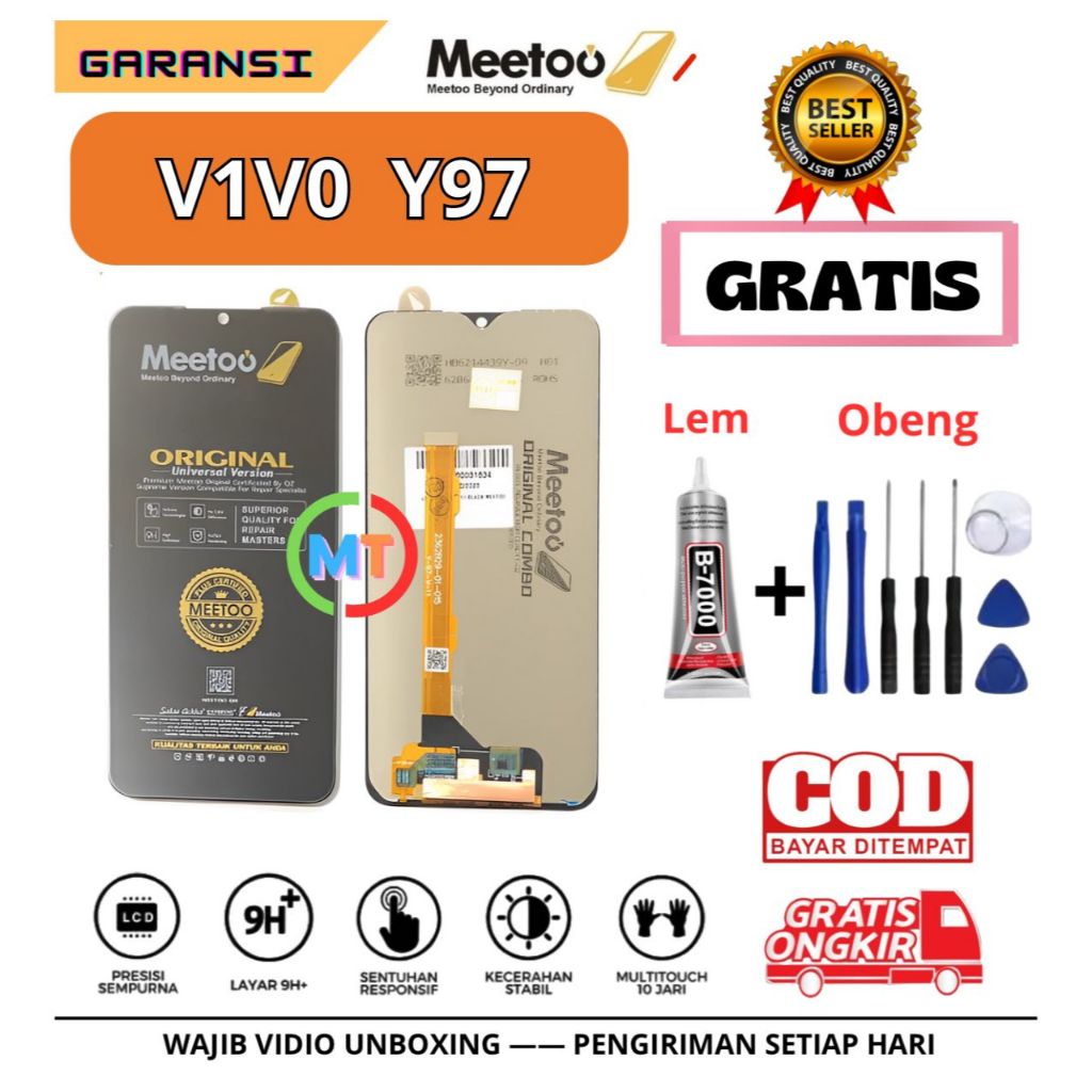 Vivo Y97 Lcd Touchscreen Free Glue + Screwdriver Fullset OriginaL Meeto ...