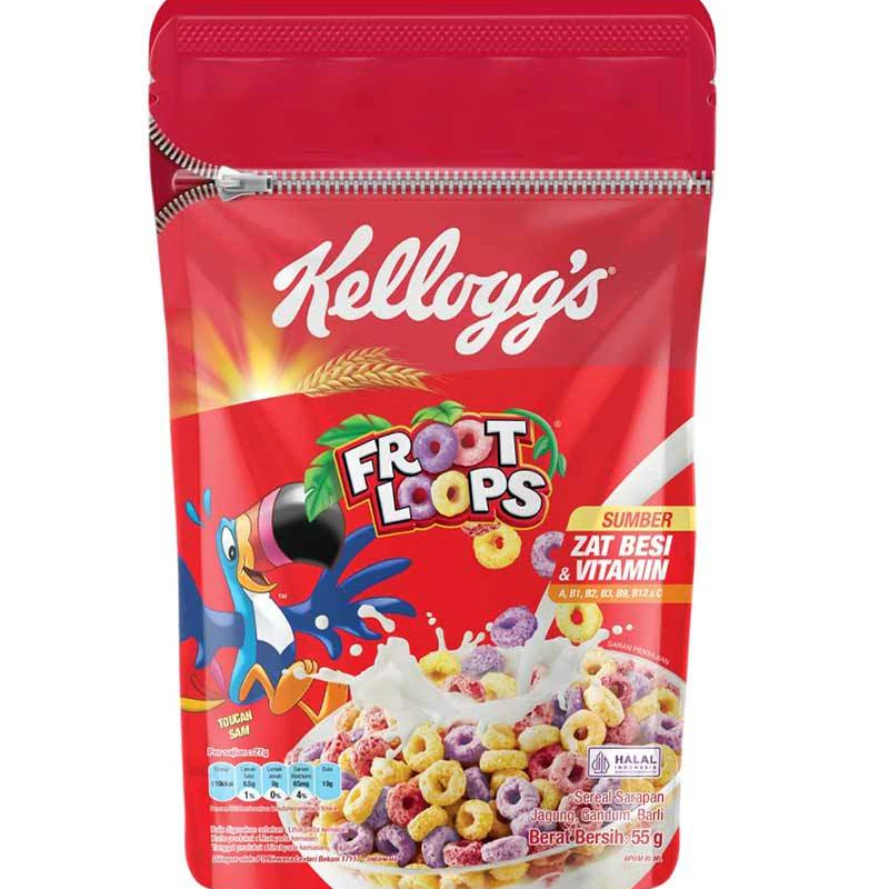 Kelloggs Froot Loops Cereal Pouch 55gr | Shopee Malaysia