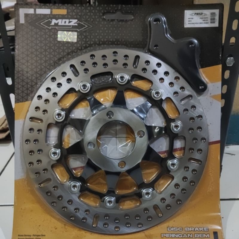 Wide front disc disc plus bracket 300mm MOZ round BLACK model for honda ...