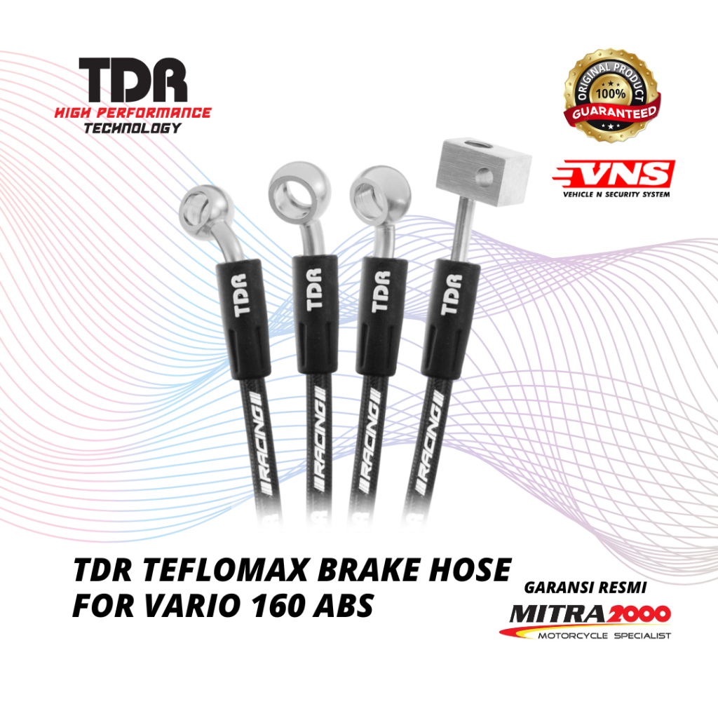 Tdr TEFLOMAX BRAKE HOSE FOR VARIO 160 (ABS) | Shopee Malaysia