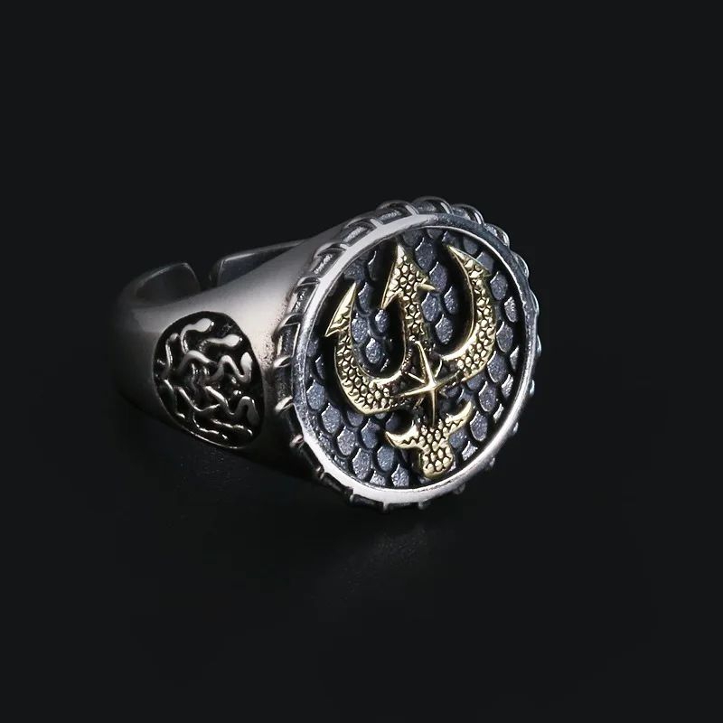 Elegant Ring Design of The Sea God's Power Stick Poseidon / Scepter of ...