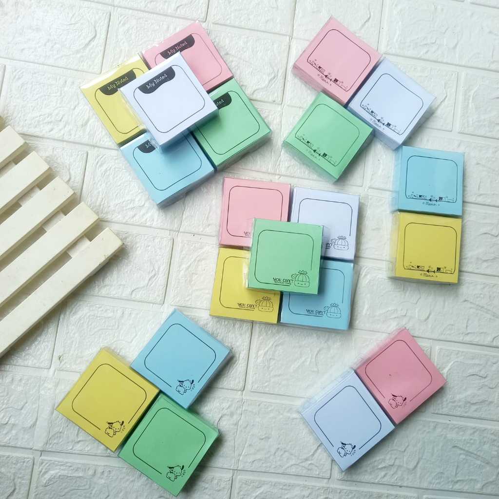 Mini Memo Paper Notes Contains 150 Colored Memopad Sheets | Shopee Malaysia