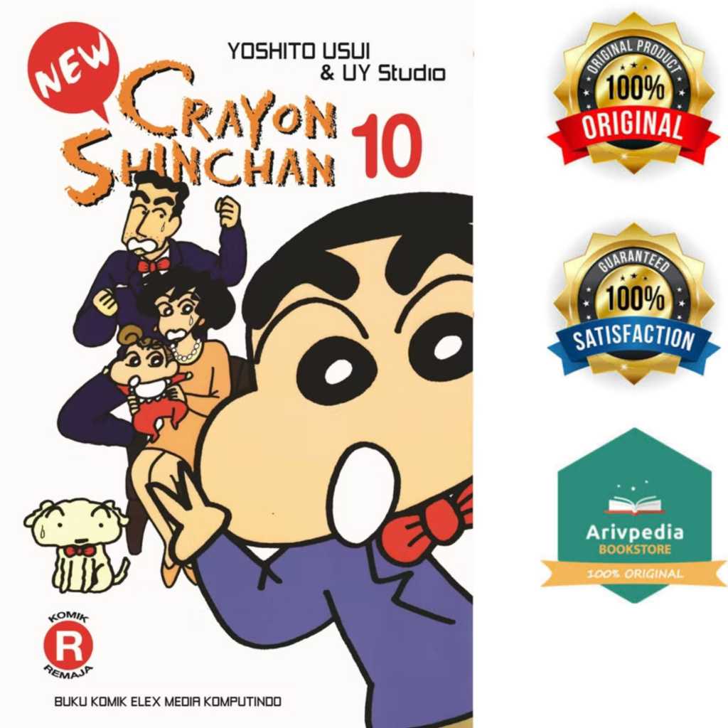 New Crayon Shinchan 1 2 3 4 5 6 7 8 9 10 (Original Seal Comic) | Shopee ...