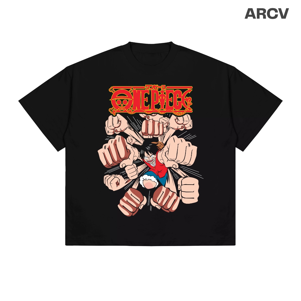 Mongkey D LUFFY ONE PIECE BOXY TEE - OVERSIZED STYLE - KOREAN STYLE ...