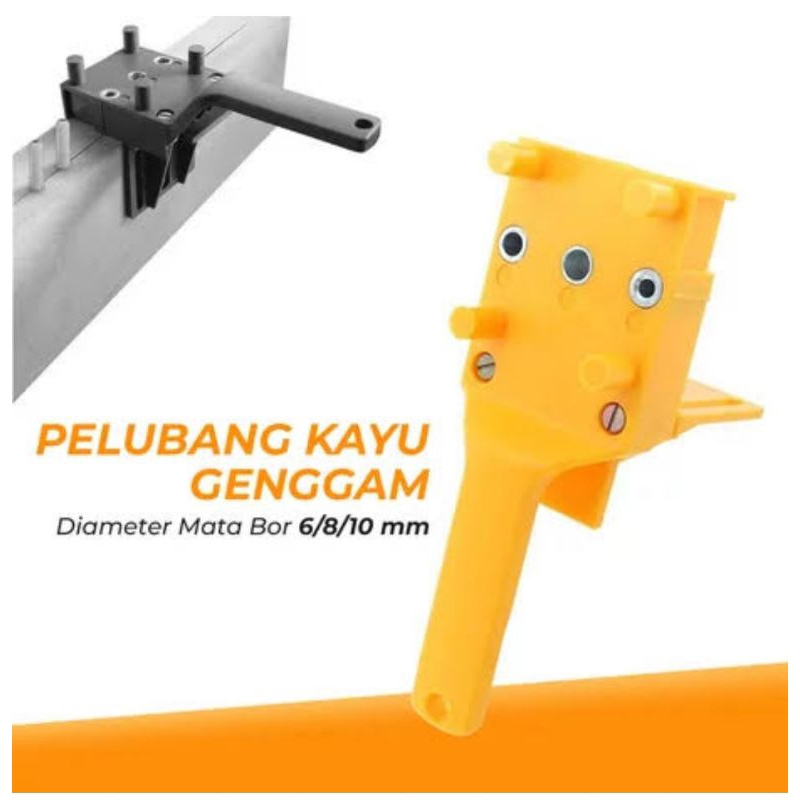 SIKU KAYU Jig Dowel Tools 6 mm 8 mm 10 mm Wood Hole Elbow Tool Doweling ...
