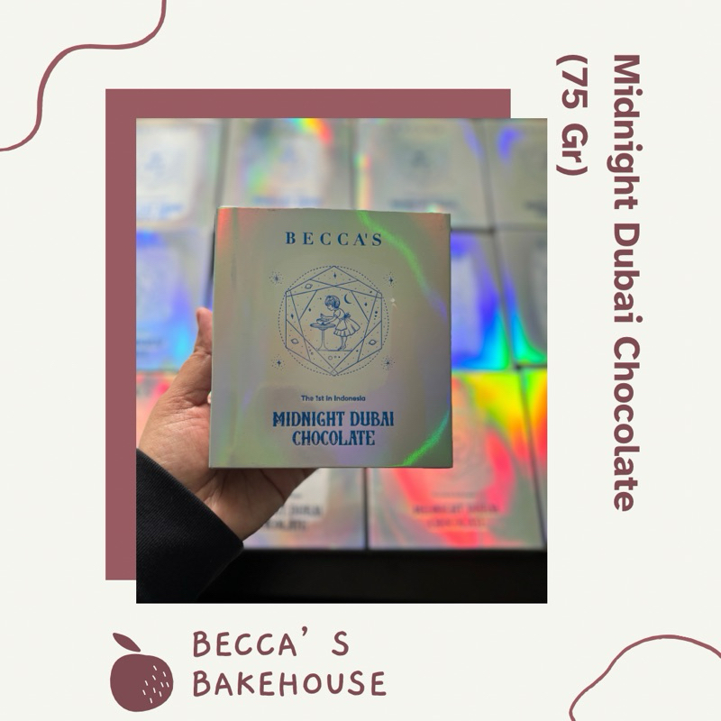 Midnight Dubai Chocolate by Becca Bakehouse | 75 Gr | Original Original ...