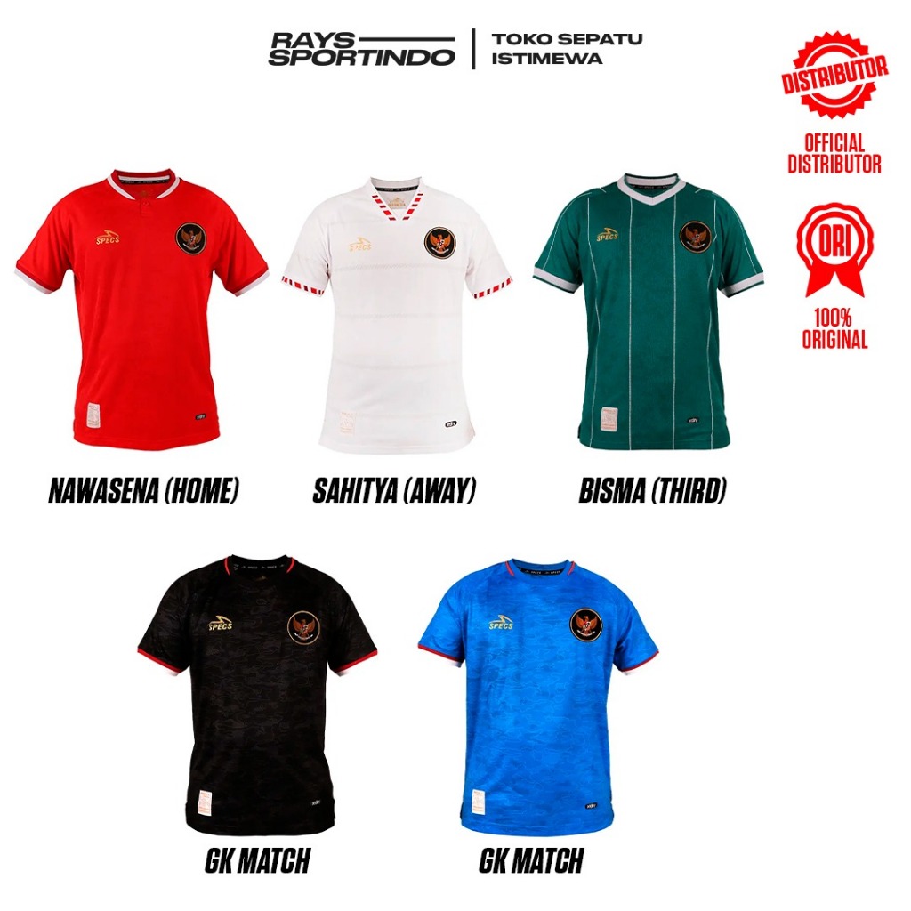INDONESIAN FUTSAL NATIONAL TEAM JERSEY SPECS MATCH 2024 | Shopee Malaysia