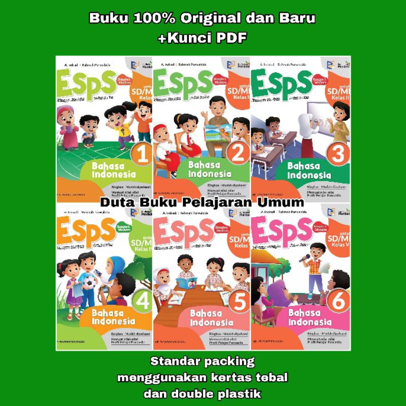Esps Indonesian Language Book For Elementary School Classes 4 5 6 1 2 3