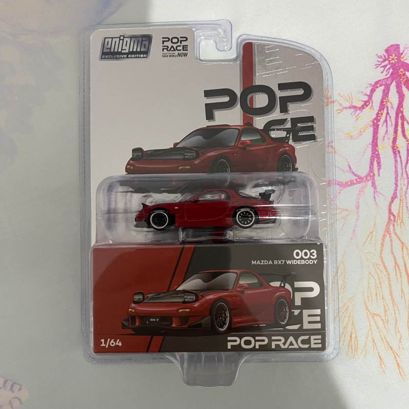 Pop Race 1/64 PRE003 Mazda RX-7 RE-Amiya Widebody Metallic Red | Shopee ...