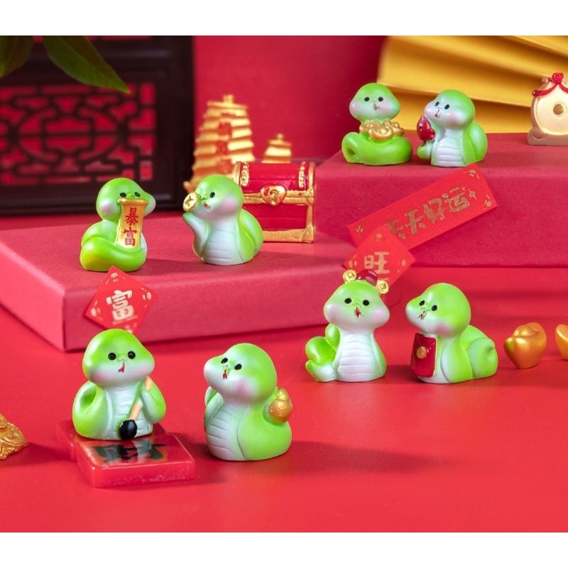 Figure SET Chinese New Year Shio Snake Decoration/Topping Cake etc ...