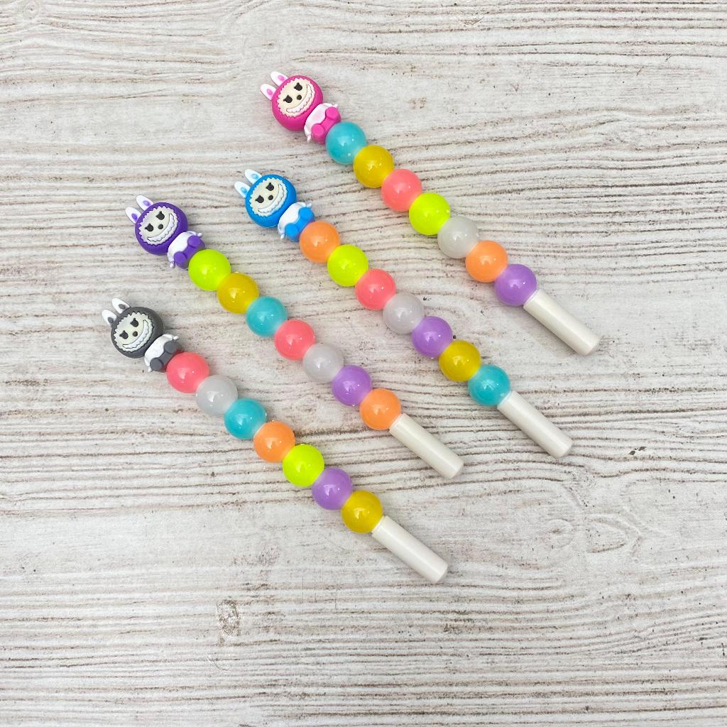 HITAM Super CUTE Colorful Labubu Ball gel Pens CUTE Children's Favorite ...