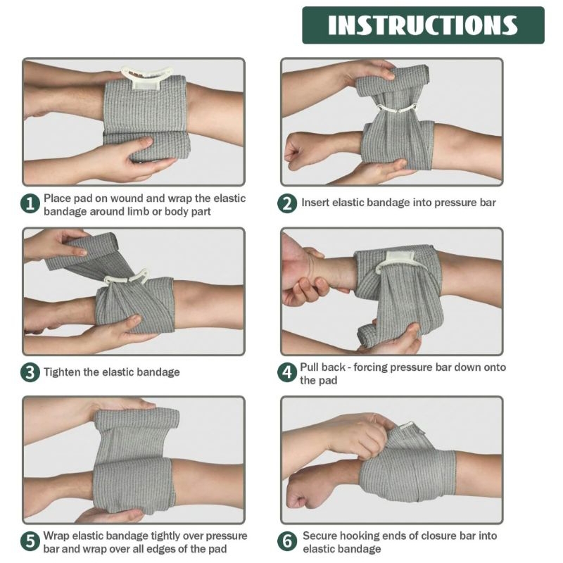 Sterile emergency plaster compression bandageage trauma first aid kit ...