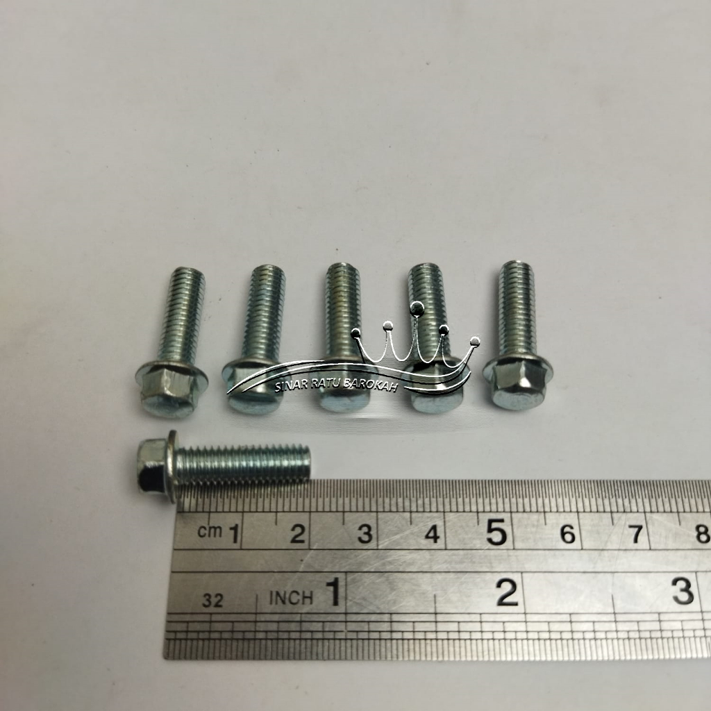 MESIN PUTIH Key HAT BOLT 8 CVT ENGINE BLOCK M6X20 BAUD LENGTH 2CM 2 CM ...