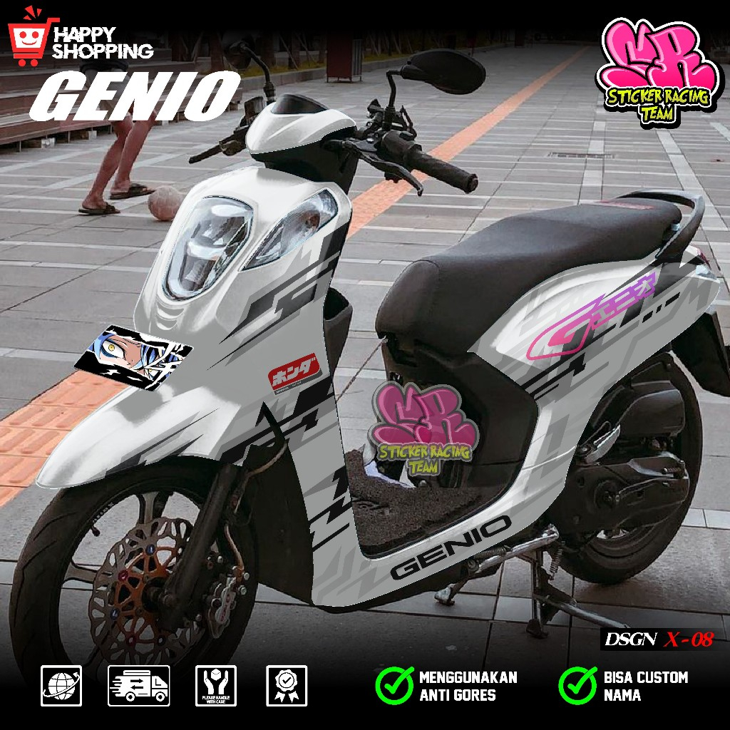 Honda Genio Motorcycle Full Body Decal Sticker 2019 2020 2021 2022 2023 ...