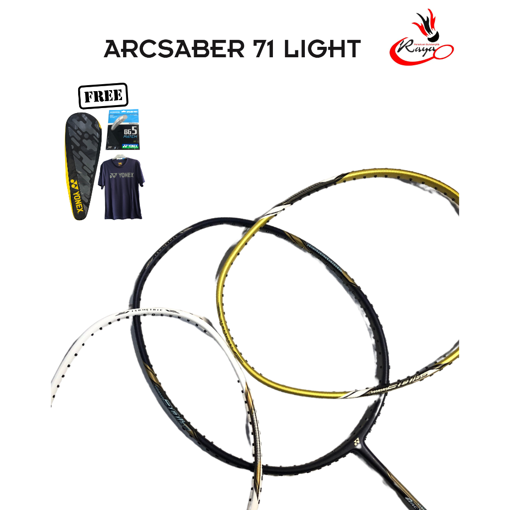 Original Yonex Arcsaber 71 Light Badminton RACKET | Shopee Malaysia