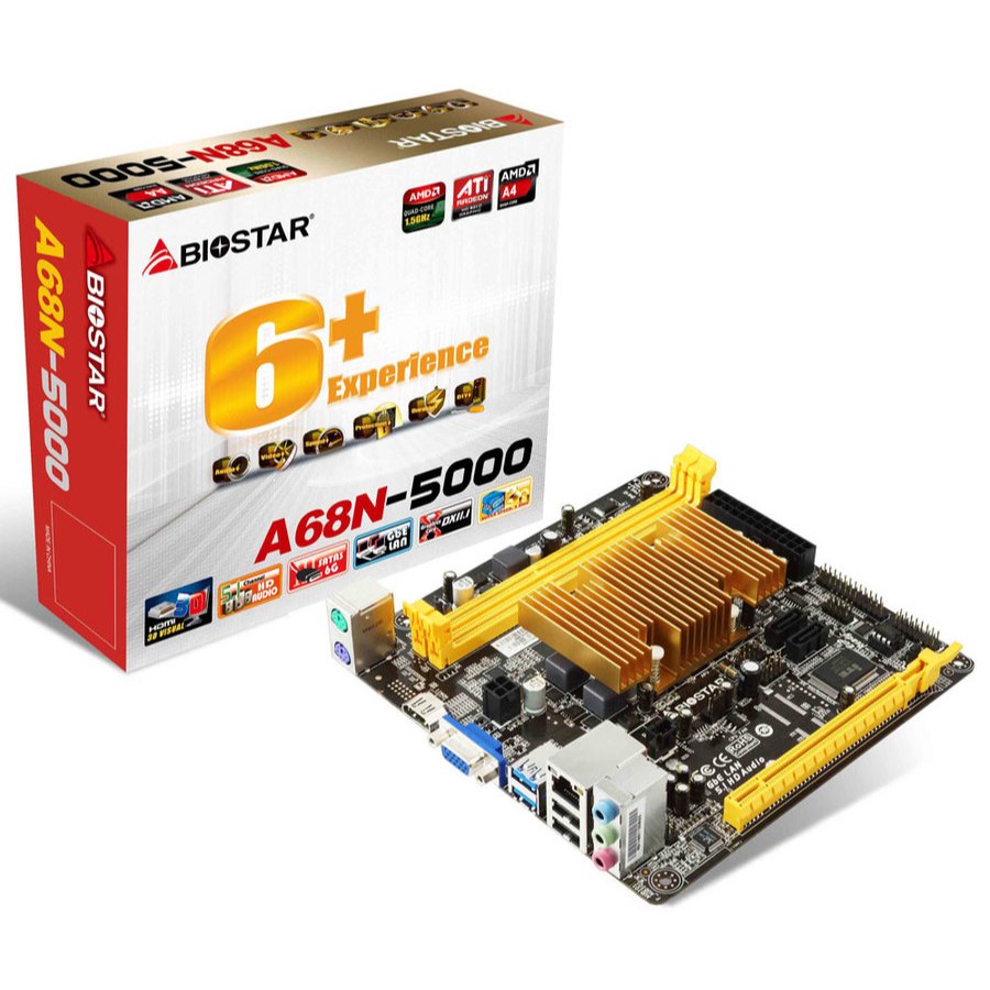 Biostar A68N-5000 Mini Motherboard ITX AMD APU A4-5000 Quad-Core processor | Shopee Malaysia