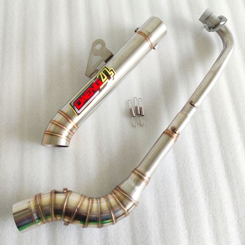 Daeng sai4 super open pipe 1set and big elbow for wave 100 110 125 xrm ...