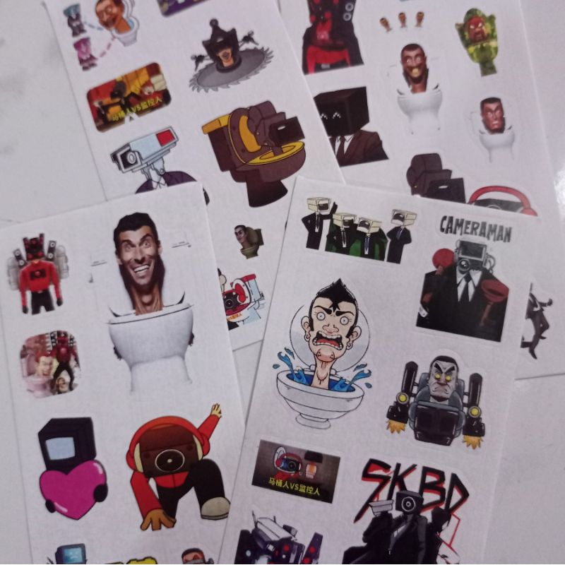 Skibidi Toilet TV Stickers Man Speaker Man Sticker set | Shopee Malaysia