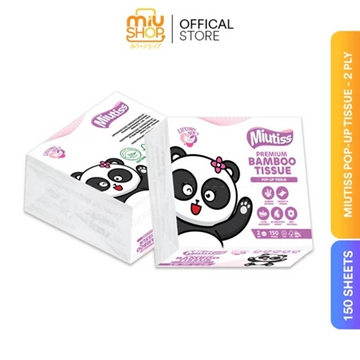 Miutiss Premium Bamboo Tissue - Pop-up Tissue 150's | Shopee Malaysia