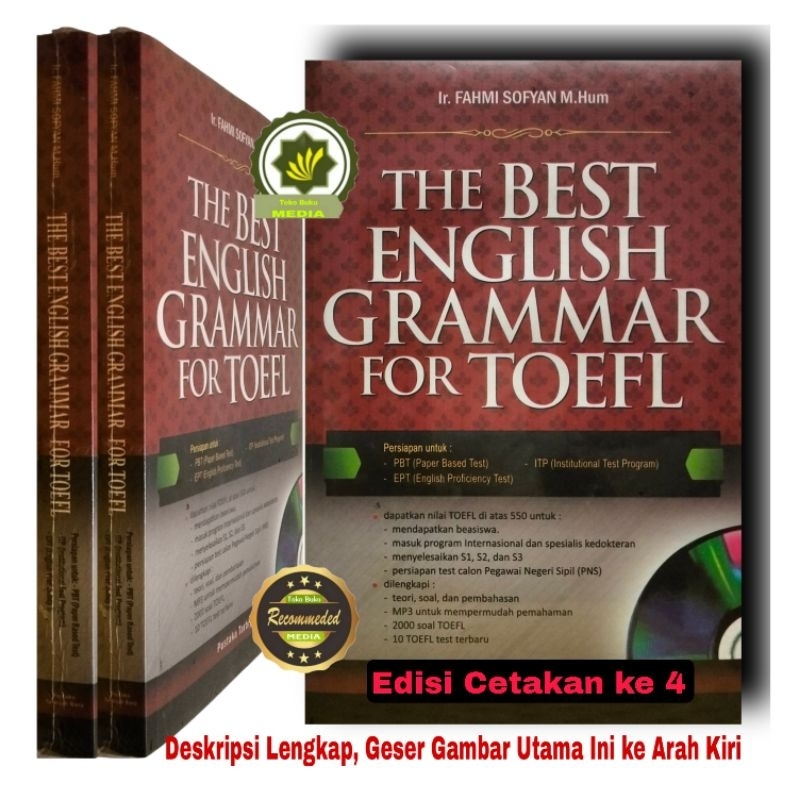The book THE BEST English GRAMMAR FOR TOEFL English Learning Guide FOR ...