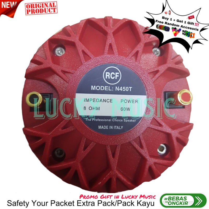 MERAH Tweeter RCF n 450t Red Thread 300 watt 8 ohm Original tweeter ...