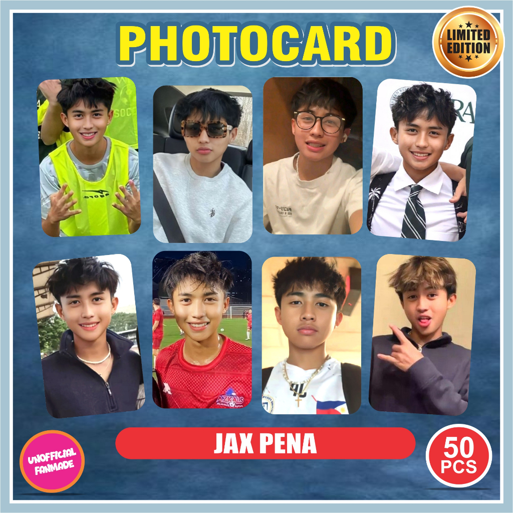50 JAX PENA Photocards/lomocard Fanmade bonus Innerslave + sticker ...