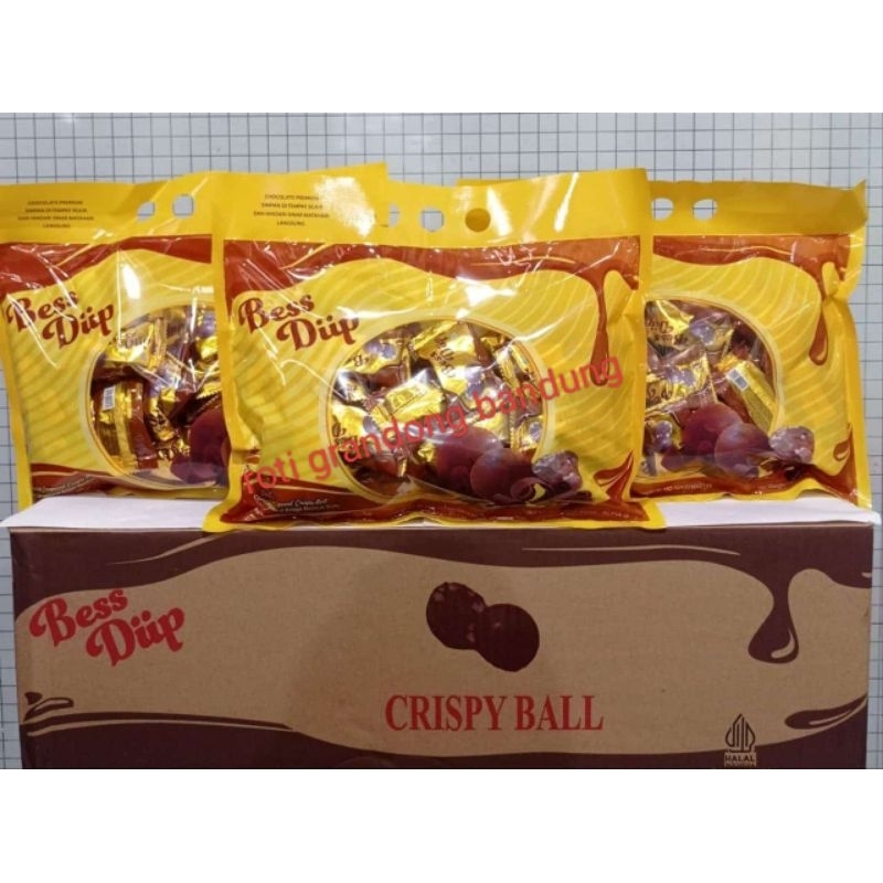 Chocolate BESS DIIP BALL CRISPY / PACK (40PCS) | Shopee Malaysia
