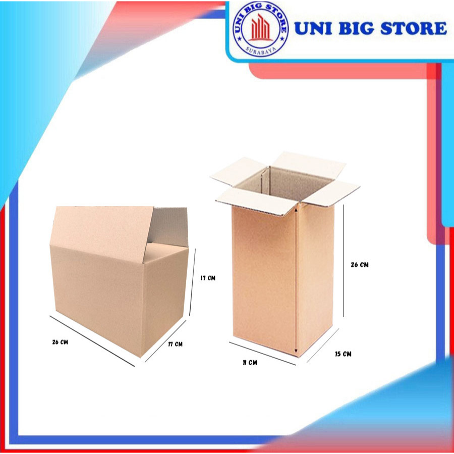 Plain Brown Single Wall B-Flute Cardboard Packing Box 3mm Thick ...