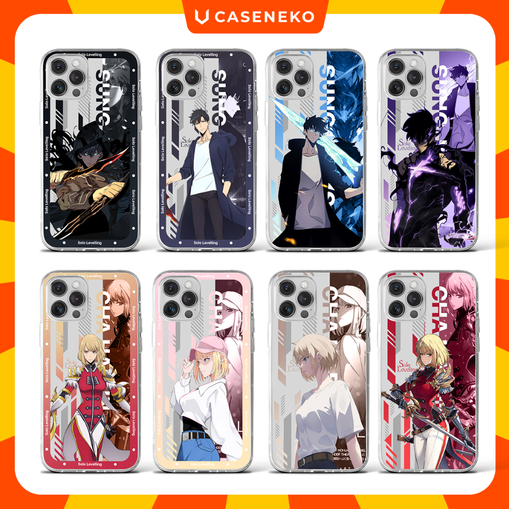 Custom Case Sung Jin Woo & Cha Hae In Solo leveling Ore Dake no Level ...