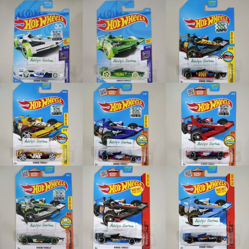 Hotwheels hot wheels winning formula factory sealed hw glow wheels hw ...