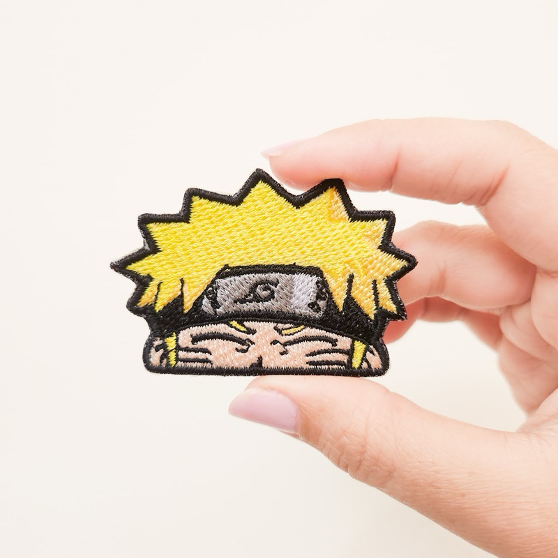 Anime EMBROIDERED PATCH / NARUTO HALF FACE EMBROIDERED BADGE / NARUTO ...